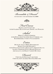 Wedding Menu Cards-Vintage Monogram Menu Cards-Special Event Menu Cards ...