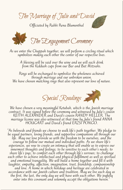 Fall Wedding Programs-Autumn Theme Wedding Programs-Fall Wedding Ideas ...