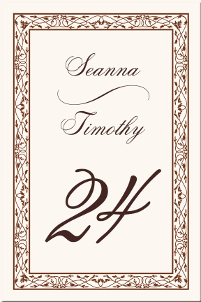 Wedding Table Numbers-Table Names-Custom Monogram Table Number Cards ...