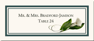 Line Border Placecards-Wedding Reception Accessories-Custom Stationery ...