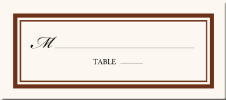 Line Border Placecards-Wedding Reception Accessories-Custom Stationery ...
