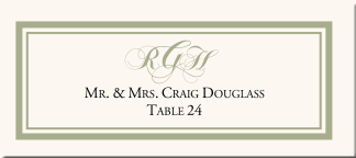 Line Border Placecards-Wedding Reception Accessories-Custom Stationery ...