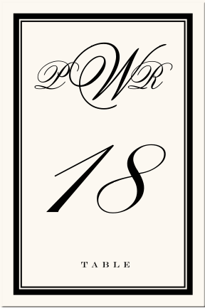 Wedding Table Numbers-Table Names-Custom Monogram Table Number Cards ...