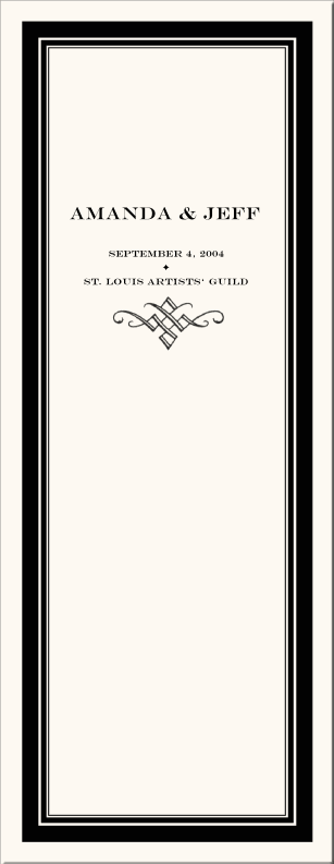 Wedding Program Samples with Borders