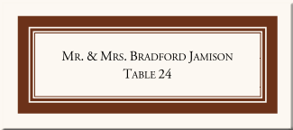 Line Border Placecards-Wedding Reception Accessories-Custom Stationery ...
