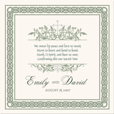 Peace In Ireland Celtic Wedding Programs-Irish Wedding Program Wording ...