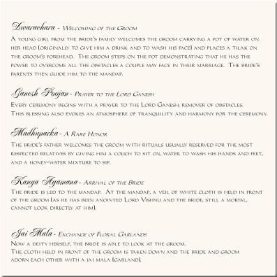 Ganesha Indian Wedding Program-Interfaith Wedding Ceremony-Hindu ...