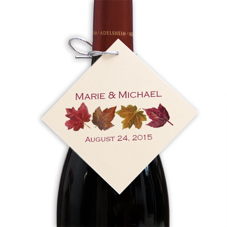 Maple Leaf Pattern Autumn Favor Tags and Gift tags for your Fall ...