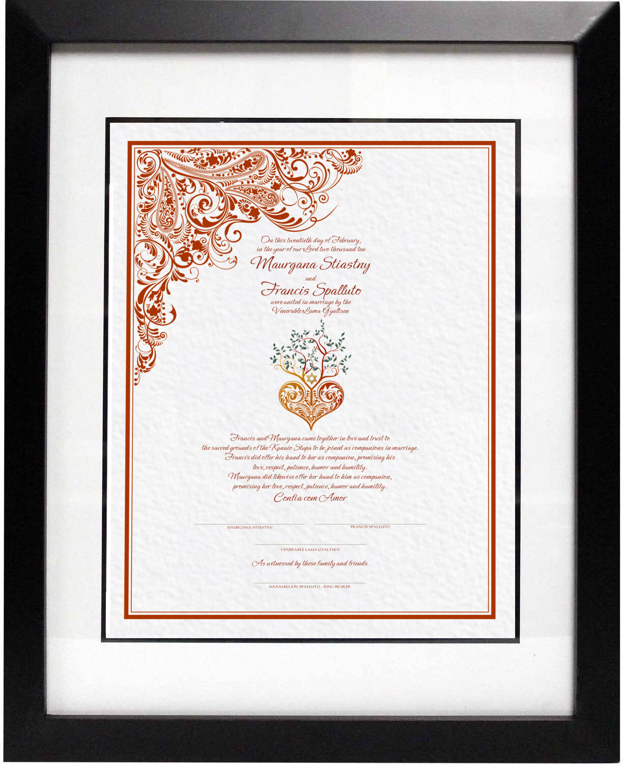 Buddhist Wedding Certificate | Indian Wedding Document-Marriage Wedding ...