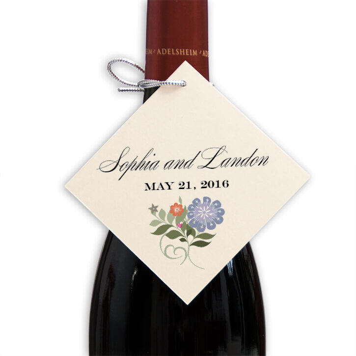 Garden Flurry Spring and Summer Contemporary Wedding Favor Hang Tags ...