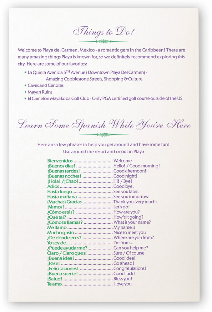 Damask Twist Wedding Programs, Church Programs, and Welcome Letters ...