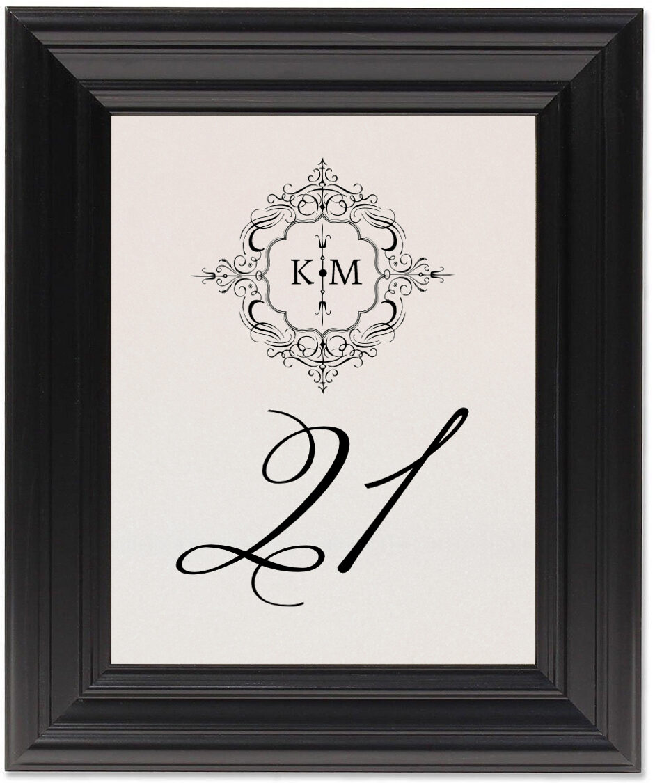 Victorian Wedding Table Numbers | Table Number and Table Card Ideas for ...