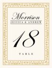 Edwardian Monogram 07 Wedding Table Numbers and Monogram Table Card ...