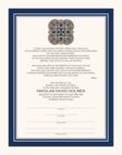 Gothic Symbol Christian Child Baptism and Christening Certificate ...