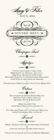 Oval Flourish Wedding Menu Cards | Custom Reception Menu Cards for your ...