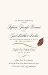 Ironwood Wispy Leaf Wedding Programs and Fall Church Programs - Documents and Designs