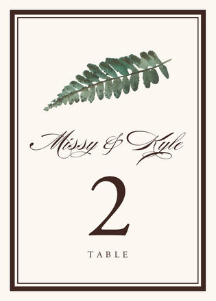 Fall Wedding Table Numbers | Table Number and Table Card Ideas for ...