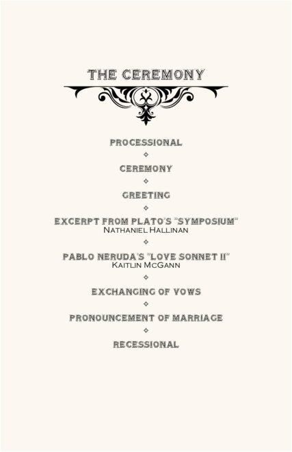 Wedding Programs-Golden Slipper | Wedding Ceremony Programs & Wedding ...