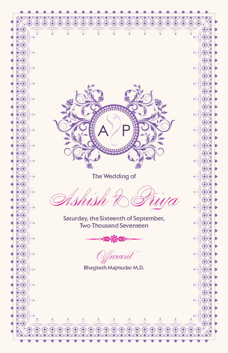 Wedding Program Thank You Note Wording Samples and Examples - Documents ...